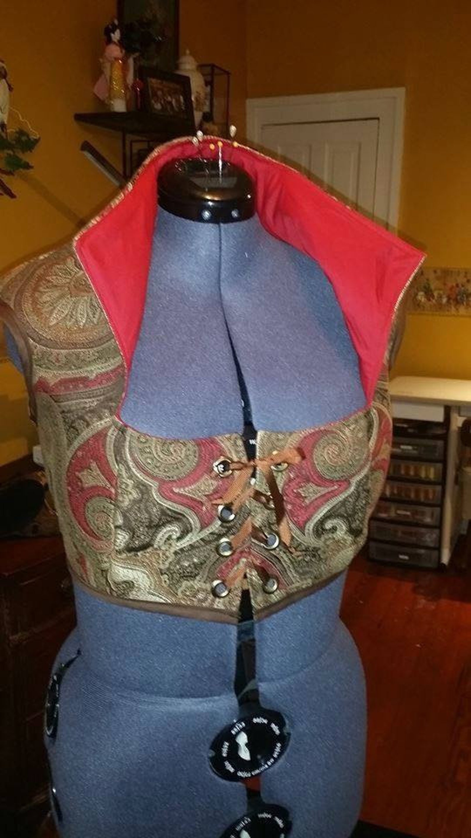 Collared Overbust Cropped Bodice Made to Order - Etsy