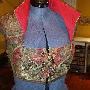 Collared Overbust Cropped Bodice Made to Order - Etsy