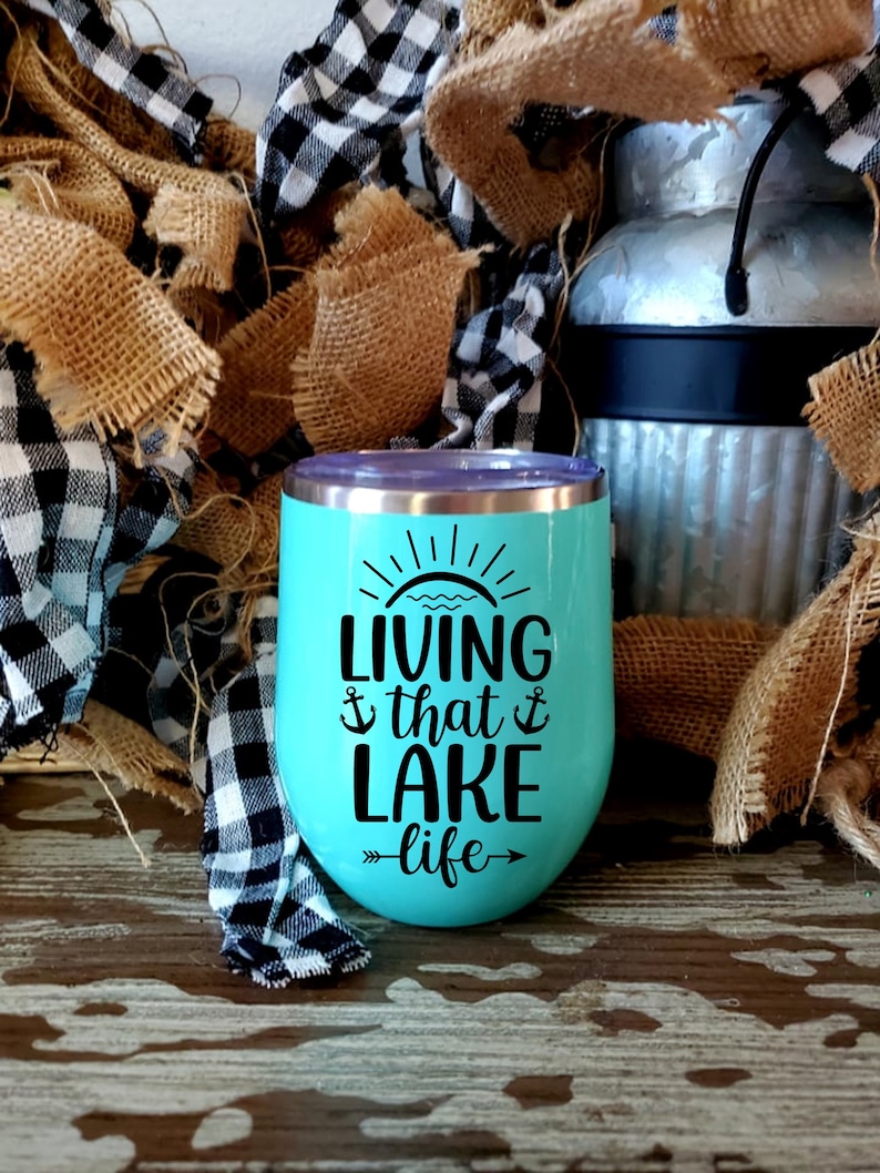 Lake Vibes. Lake Life. Flip Flop Birthday Cup. Funny Cup. Wine Tumbler ...