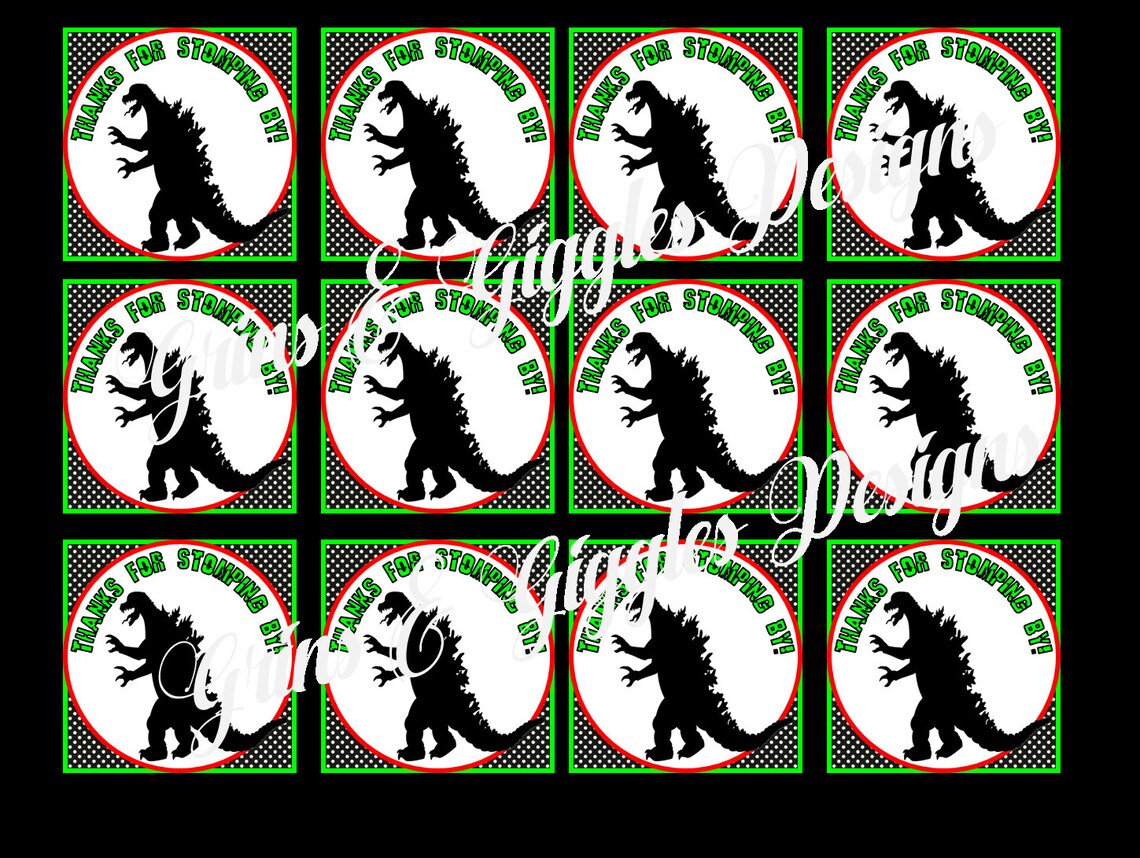 Godzilla Birthday Banner INSTANT DOWNLOAD. Godzilla Birthday. Godzilla ...