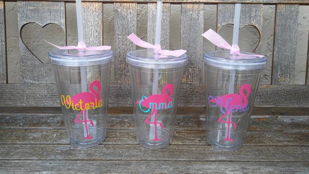 Flamingo Tumbler Party Favors. Flamingo Cups. Flamingo Party. Flamingo ...