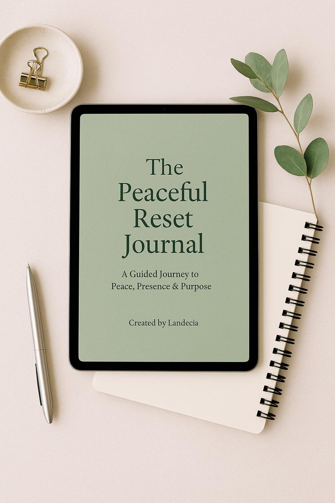 Peaceful Reset Journal | Digital Healing Journal for Women | Printable ...