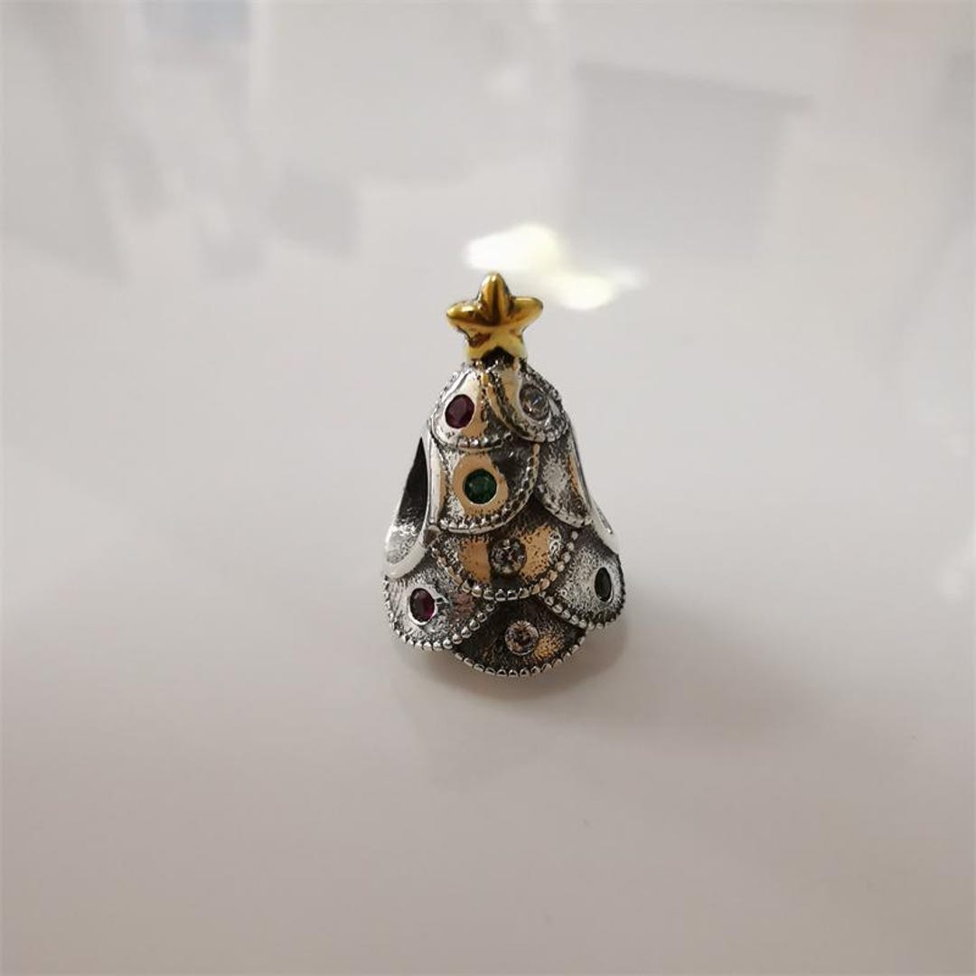 Pandora Moments Sterling Silver & Gold Festive Christmas Tree Charm - Etsy