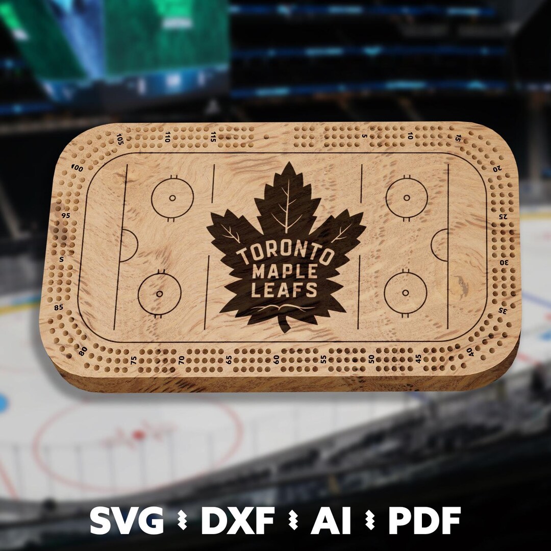 Toronto Maple Leafs Cribbage Board CNC Template (svg, Dxf, Pdf) - Etsy