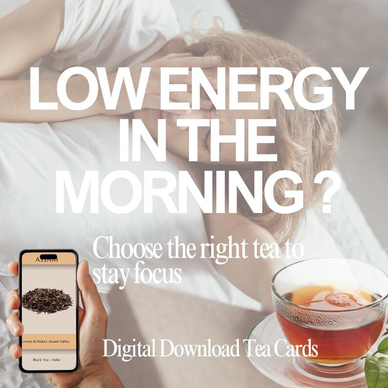 Energy Tea Guide Cards | Black Oolong Focus & Productivity (digital ...