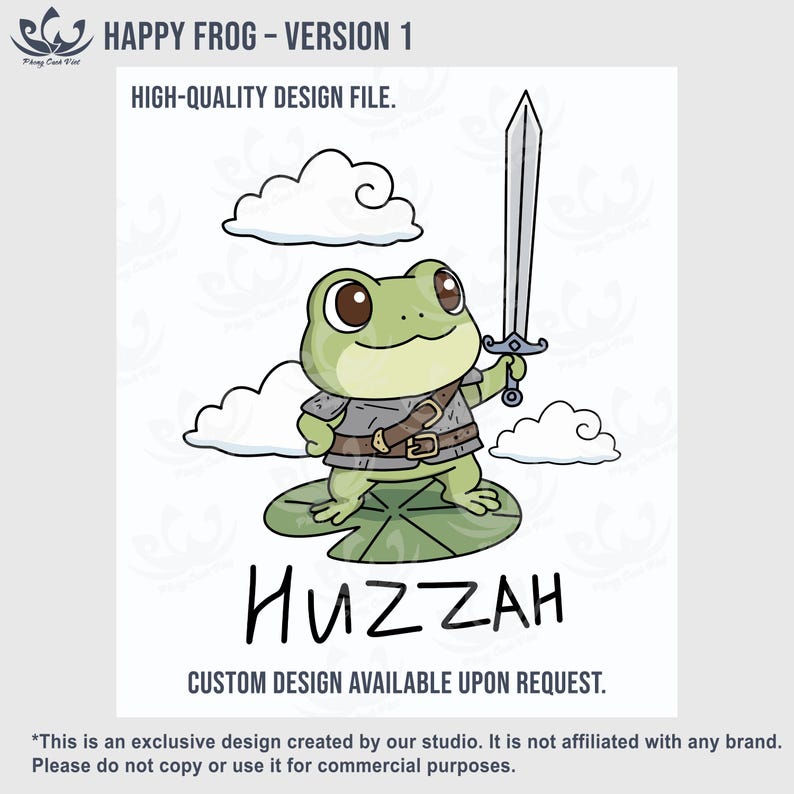 Huzzah Frog SVG, Funny Frog PNG Clipart, Printable Sublimation File for ...