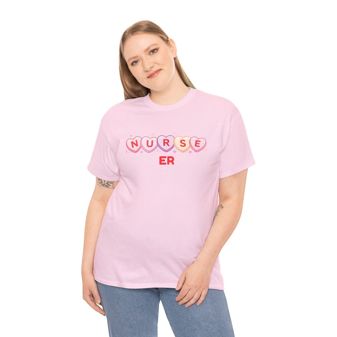 ER Nurse | Candy Heart Tee | Valentine's Day Shirt - Etsy