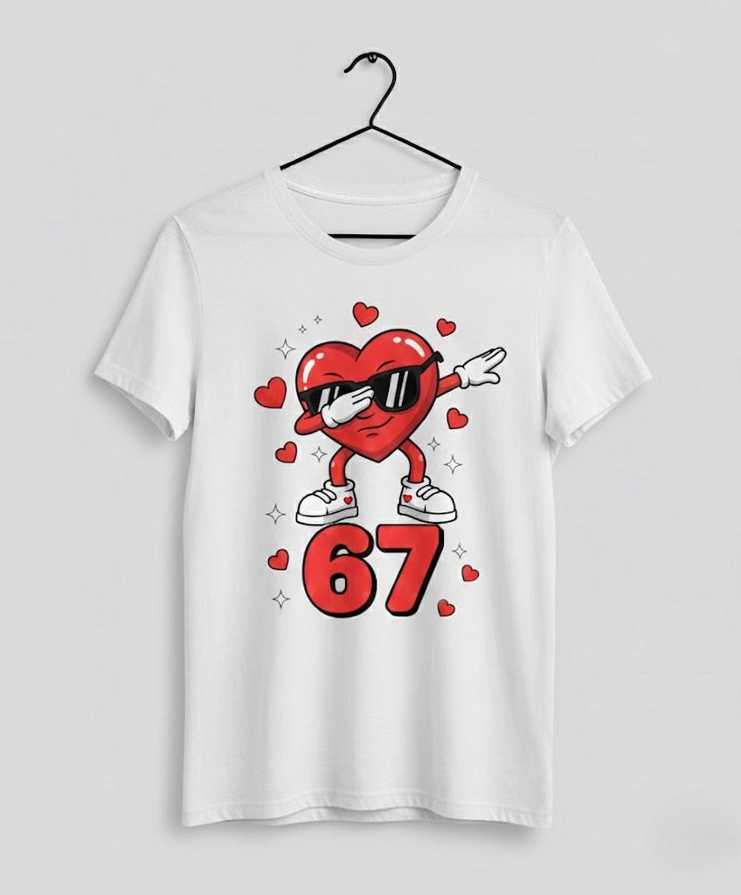 67 Dab Heart Sweatshirt, Funny Valentine Shirt, Cool Kids Love Crewneck ...