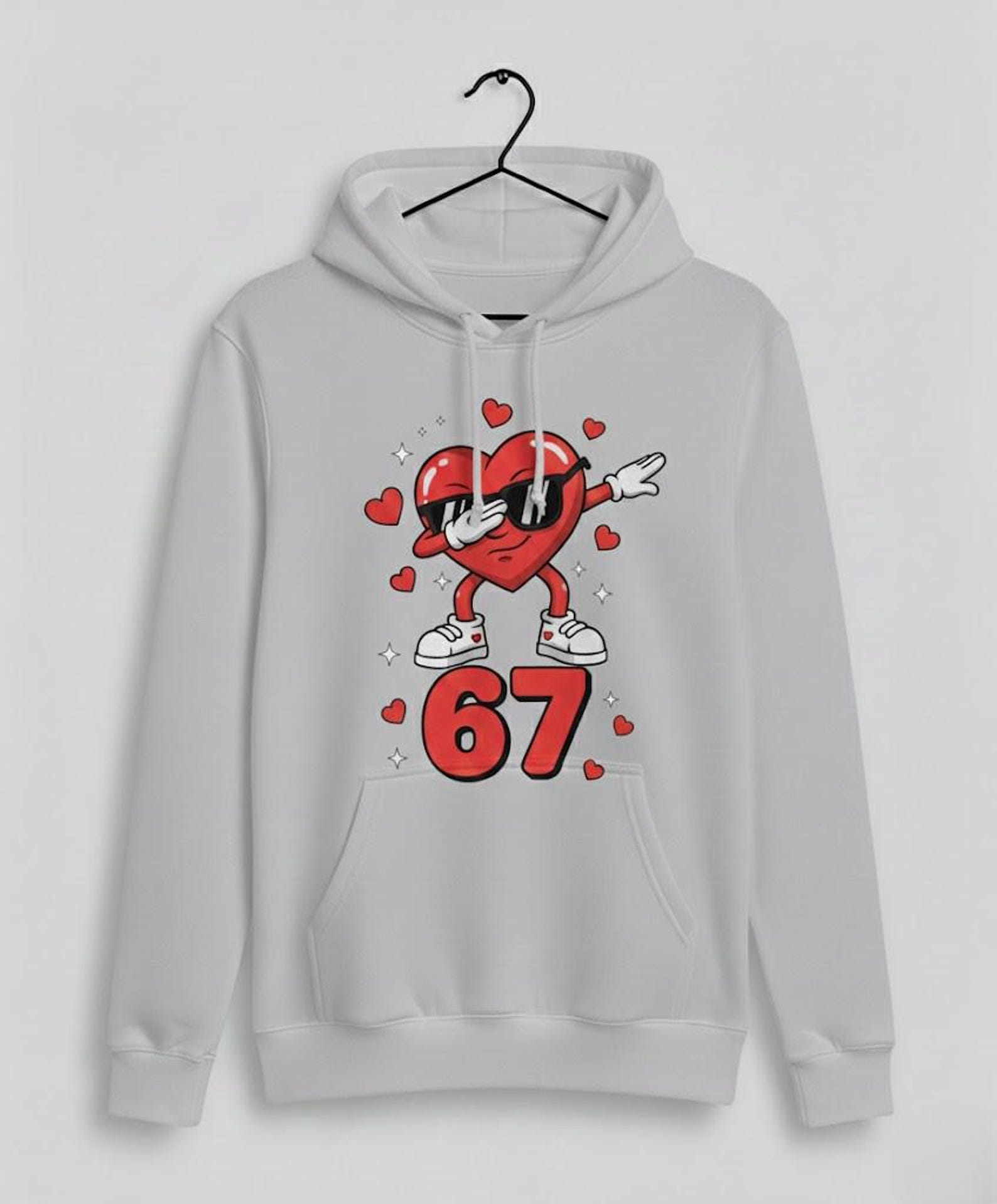 67 Dab Heart Sweatshirt, Funny Valentine Shirt, Cool Kids Love Crewneck ...