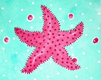 Pink starfish | Etsy
