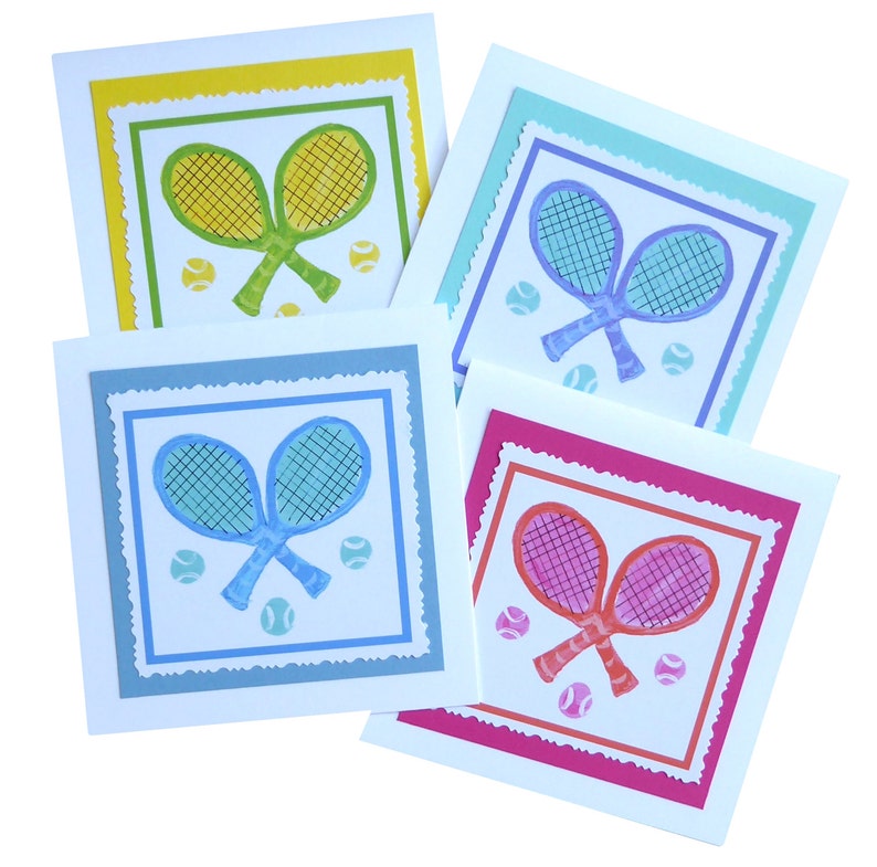 Tennis Note Card Set - Etsy