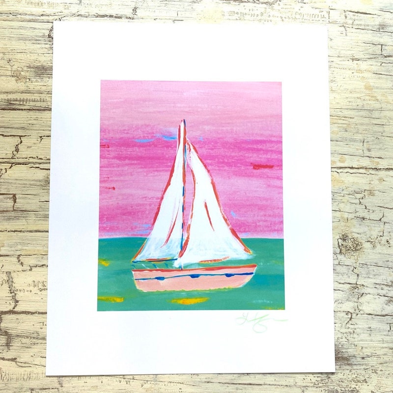 Sailboat Art - Etsy