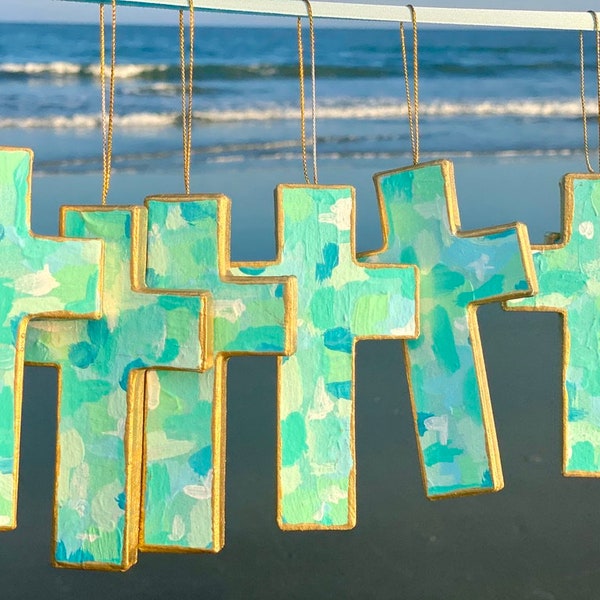 Painted Cross - Etsy