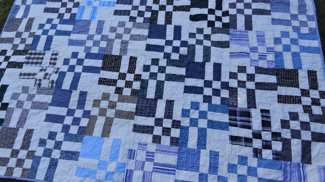 High Tide Quilt Pattern, Instant Download, PDF File, Twin Size Quilt ...