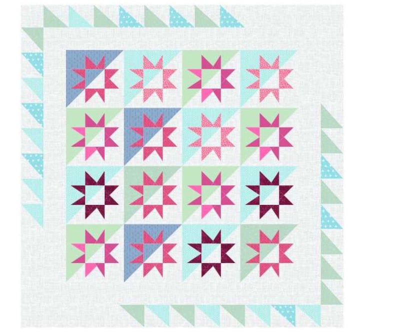 Shaded STAR Quilt PATTERN - PDF Download - Etsy