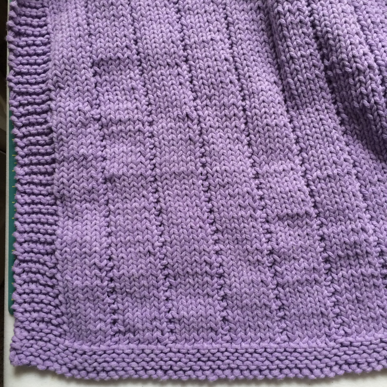 Easy Knit Baby Blanket PATTERN PDF File - Etsy