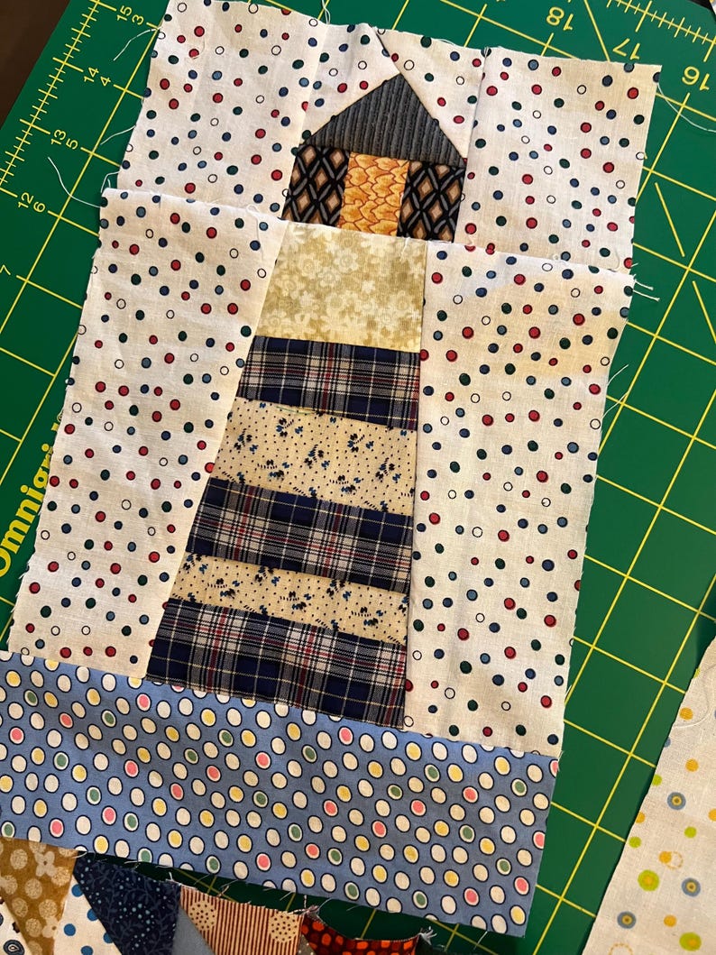 PDF Instant Download - Quilt Block Pattern - LIGHTHOUSE Quilt Block - Etsy