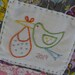PDF Embroidery Pattern for Quilt Label. Baby Quilt Label. Stork ...