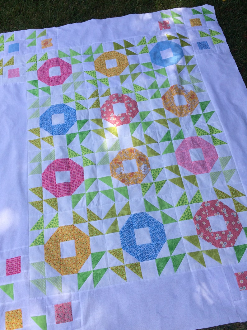 Quilt Pattern Spring Blooms and Blossoms 53 X 65 PDF File Instant ...