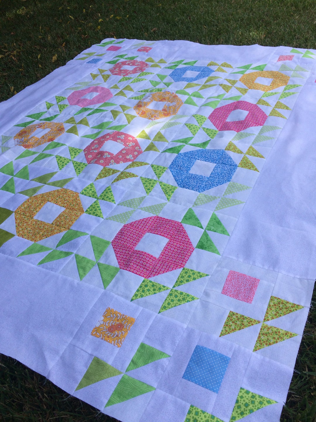 Quilt Pattern Spring Blooms and Blossoms 53 X 65 PDF File Instant ...