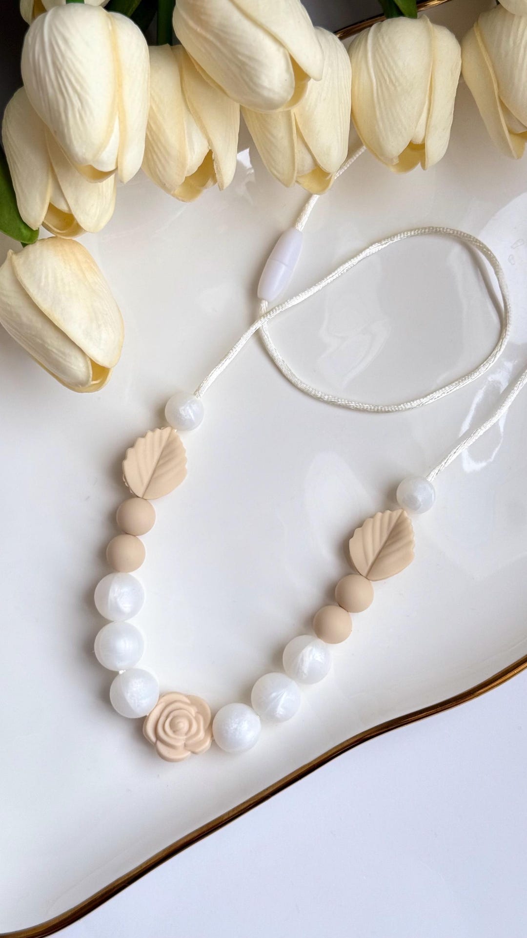 Pearl Breastfeeding Necklace, Nursing Jewelry, Silicone Mom Necklace - Etsy