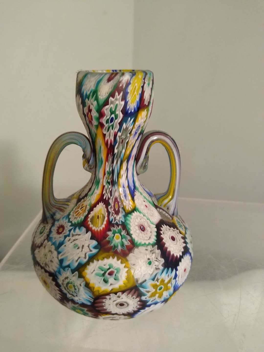 Antique 1920s Fratelli Toso Millefiori Canes Venetian Murano Italy ...