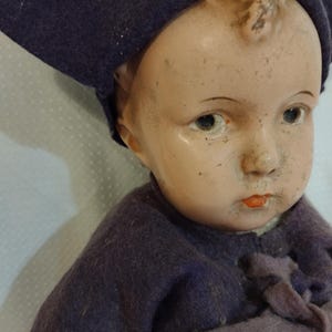 Very Rare Early Effanbee Compo Somber Character Face Baby Grumpy ...
