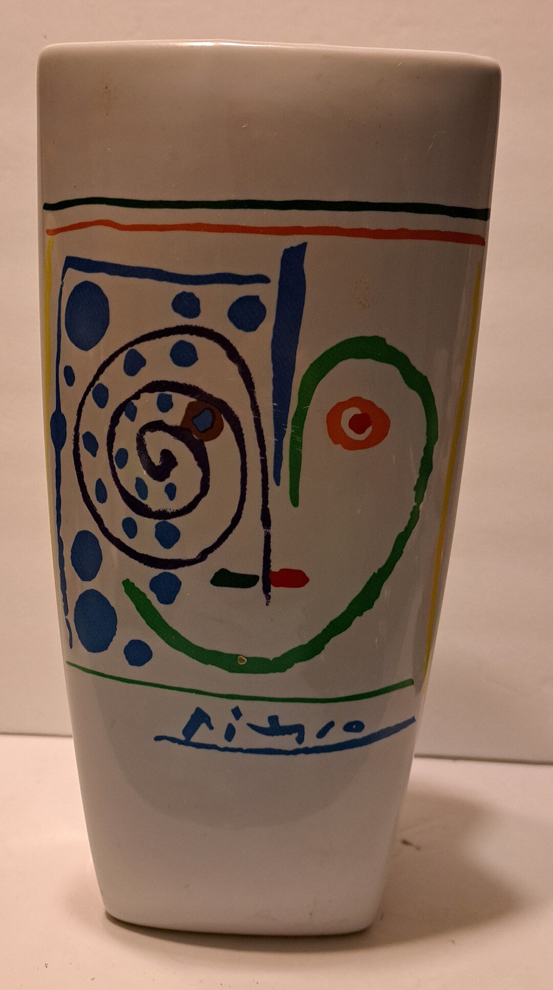 Picasso the Heart Vase Modern Decor Masterpiece Editions 1996 9.25 Tall ...
