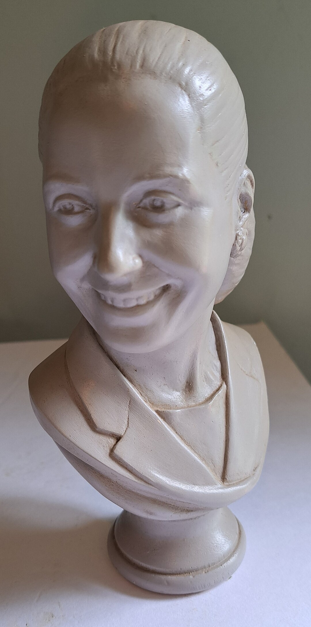 Vintage Evits Eva Duarte De Peron Resin Bust Statue Sculpture Argentina ...