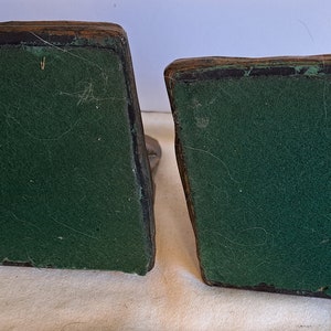 Pair Antique Kathodian Bronze Works Bookends of Angels Cherubs Opening ...