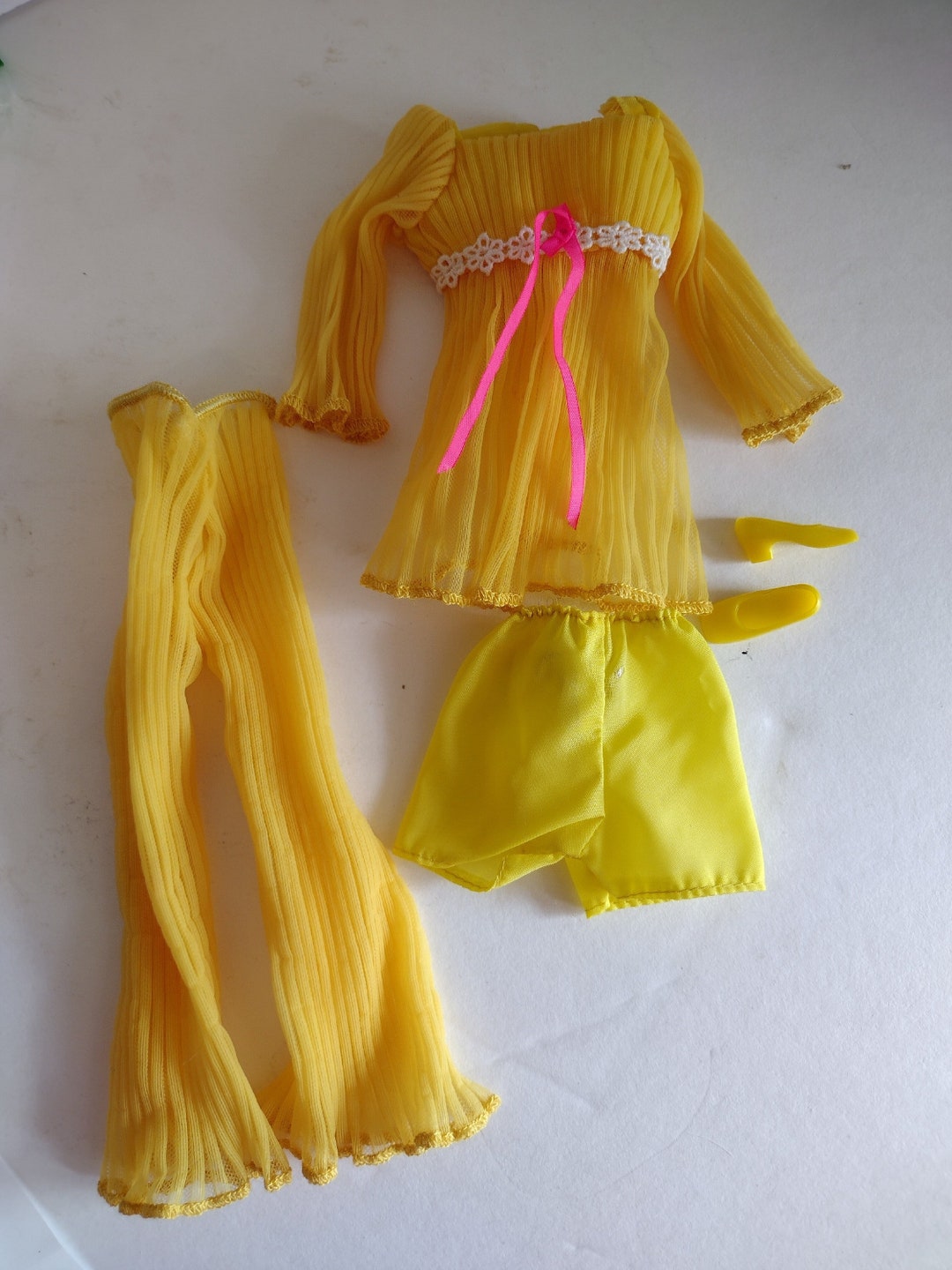 Vintage Mod Barbie Lemon Kick Outfit 1465 1970 Vintage Barbie Outfit ...