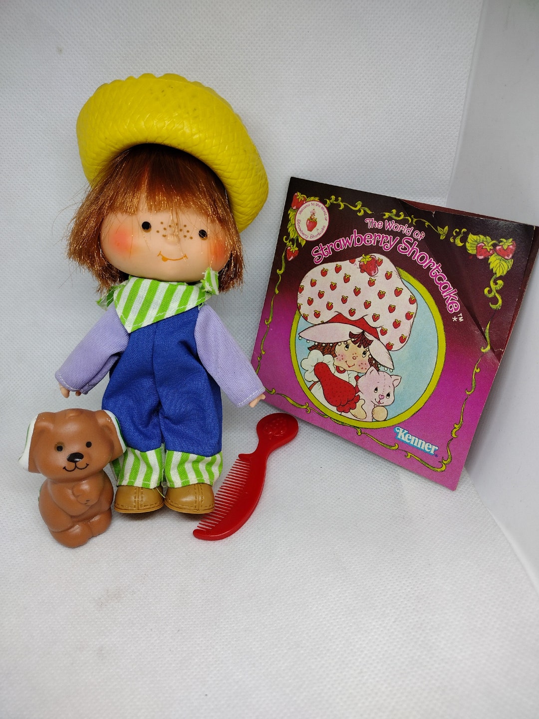 Vintage Strawberry Shortcake Doll Huckleberry Pie and Pet 1980s Kenner ...