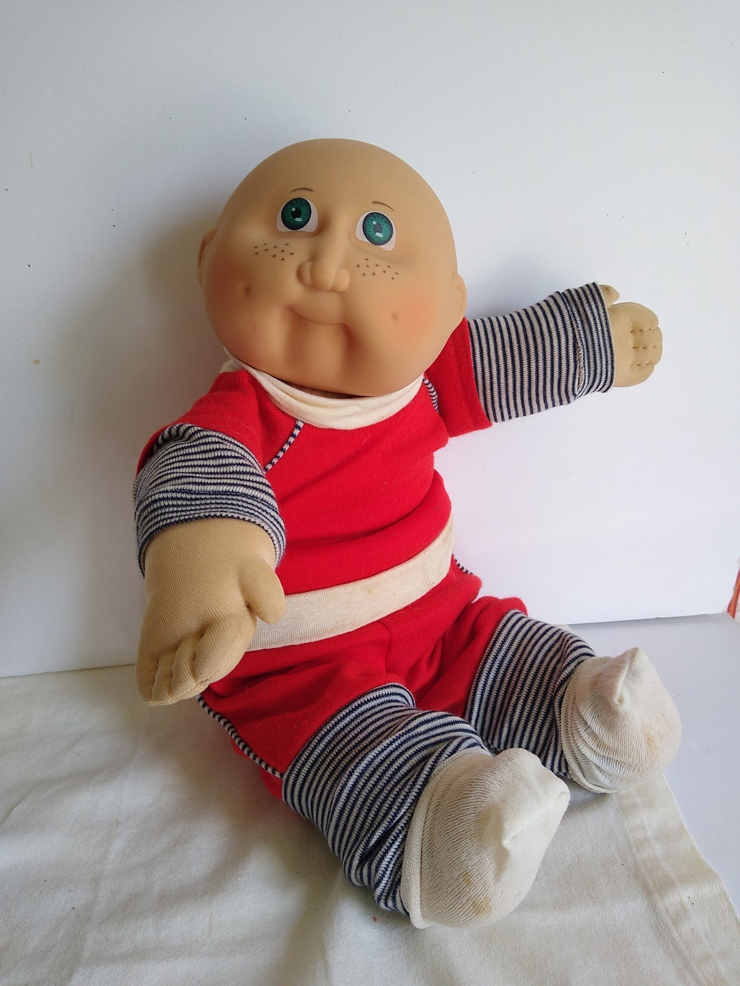 Vintage Jesmar Bald Cabbage Patch Kid Spain 1984 Large Green - Etsy