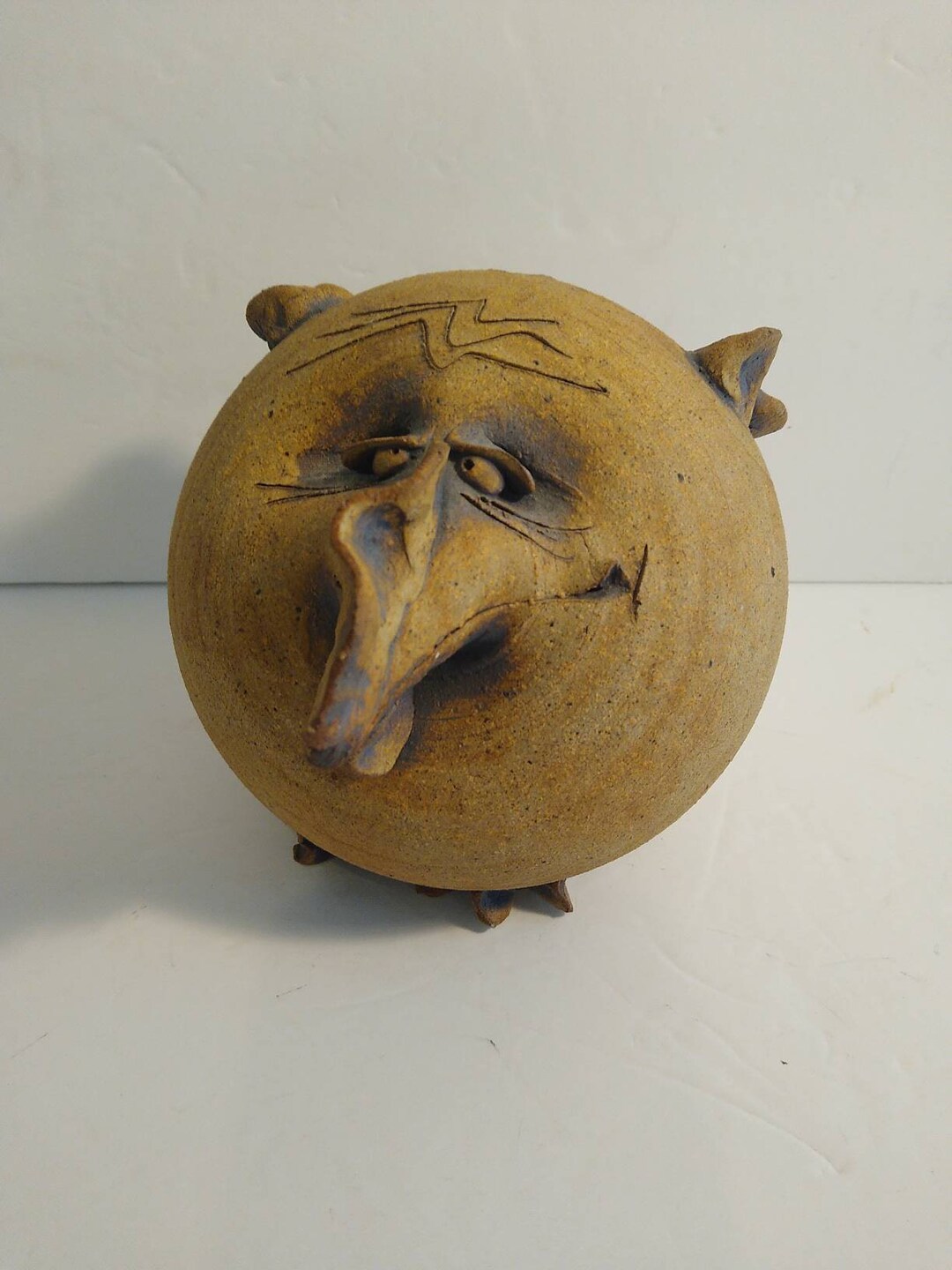 Vintage Ed Drahanchuk Studio Pottery Bank Fantasy Animal Stoneware ...