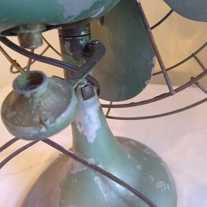 Vintage DIEHL Fan Singer Metal Large Heavy Bullet Design Mid Century ...