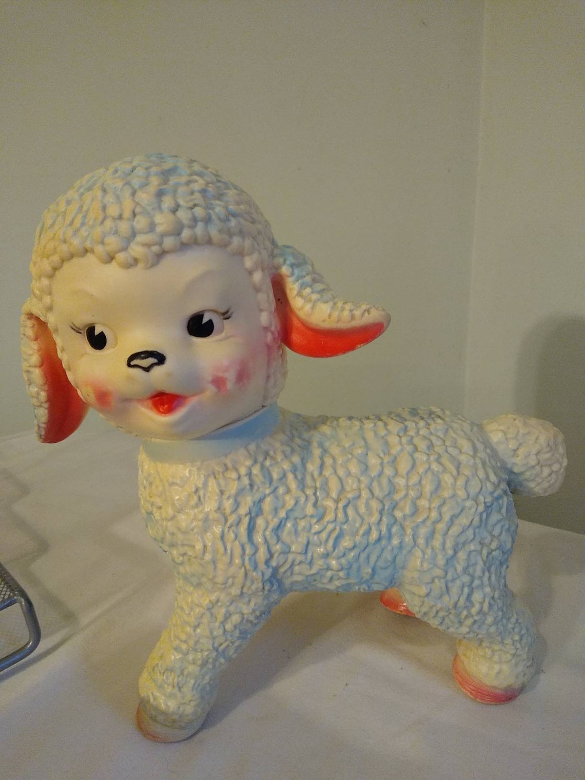 Vintage Sun Rubber 1961 Squeak Toy Lamb With Swivel Head and - Etsy
