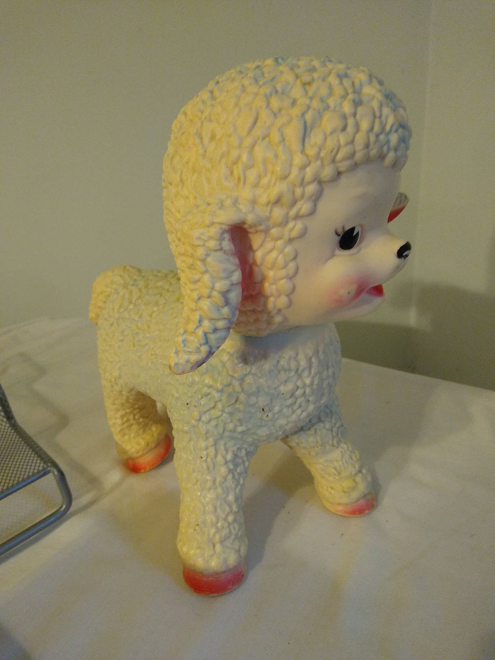 Vintage Sun Rubber 1961 Squeak Toy Lamb With Swivel Head and - Etsy