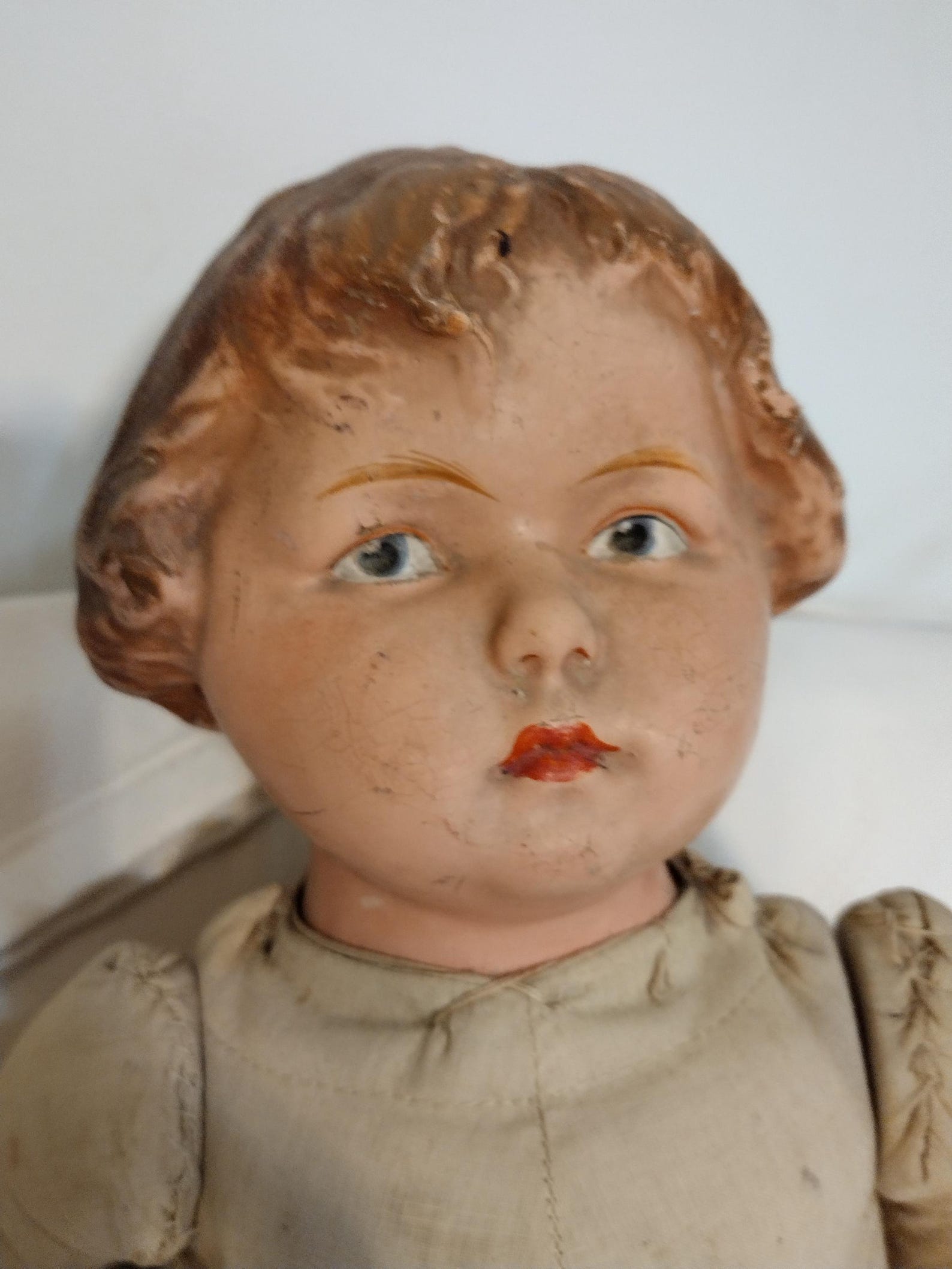 Extremely Rare Early Effanbee 1915 Baby Grumpy Girl Pouting Bess Large ...