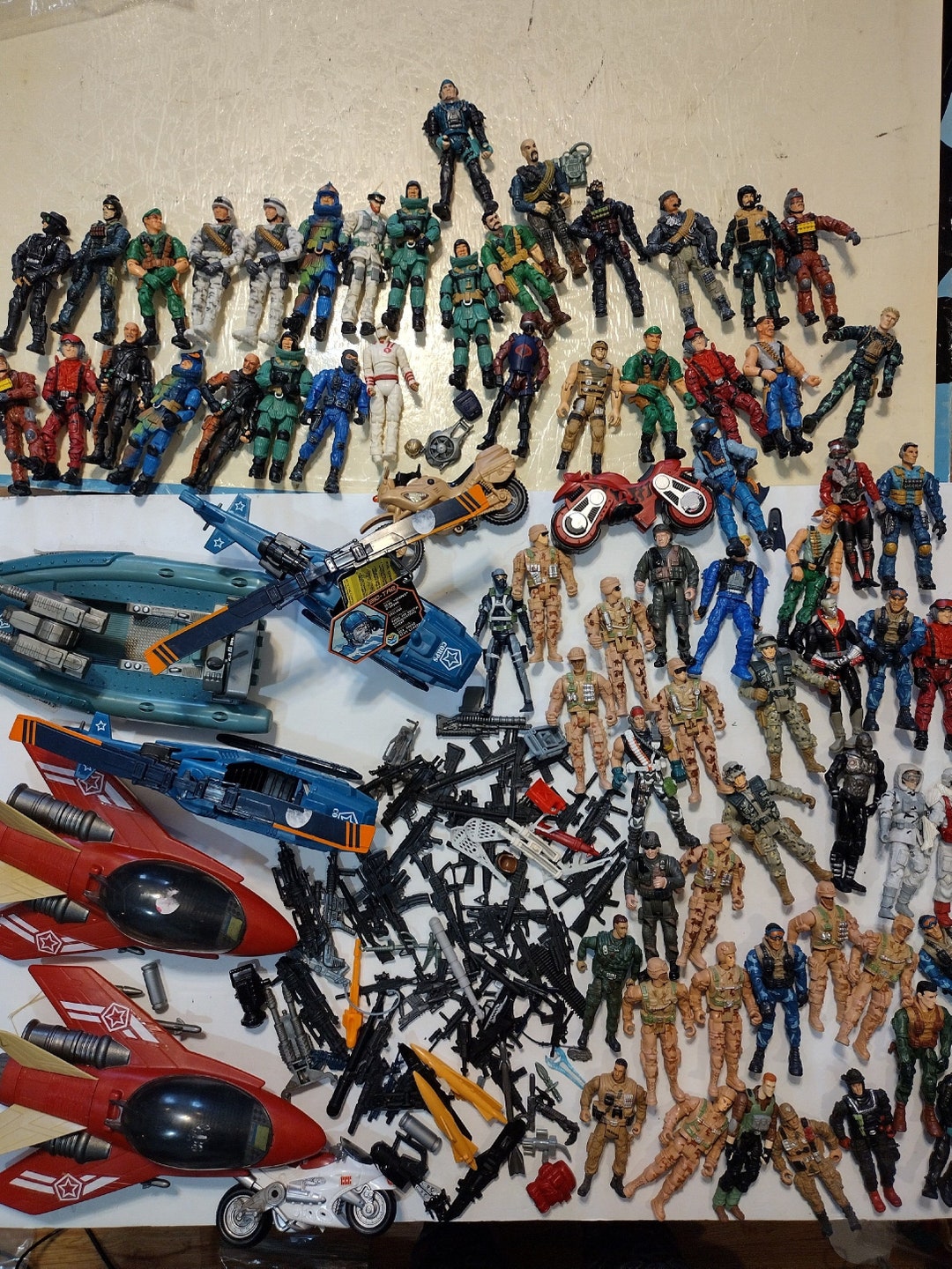 Huge Lot Lanard the Corps Action Figures With Accessories Vehicles Etc ...