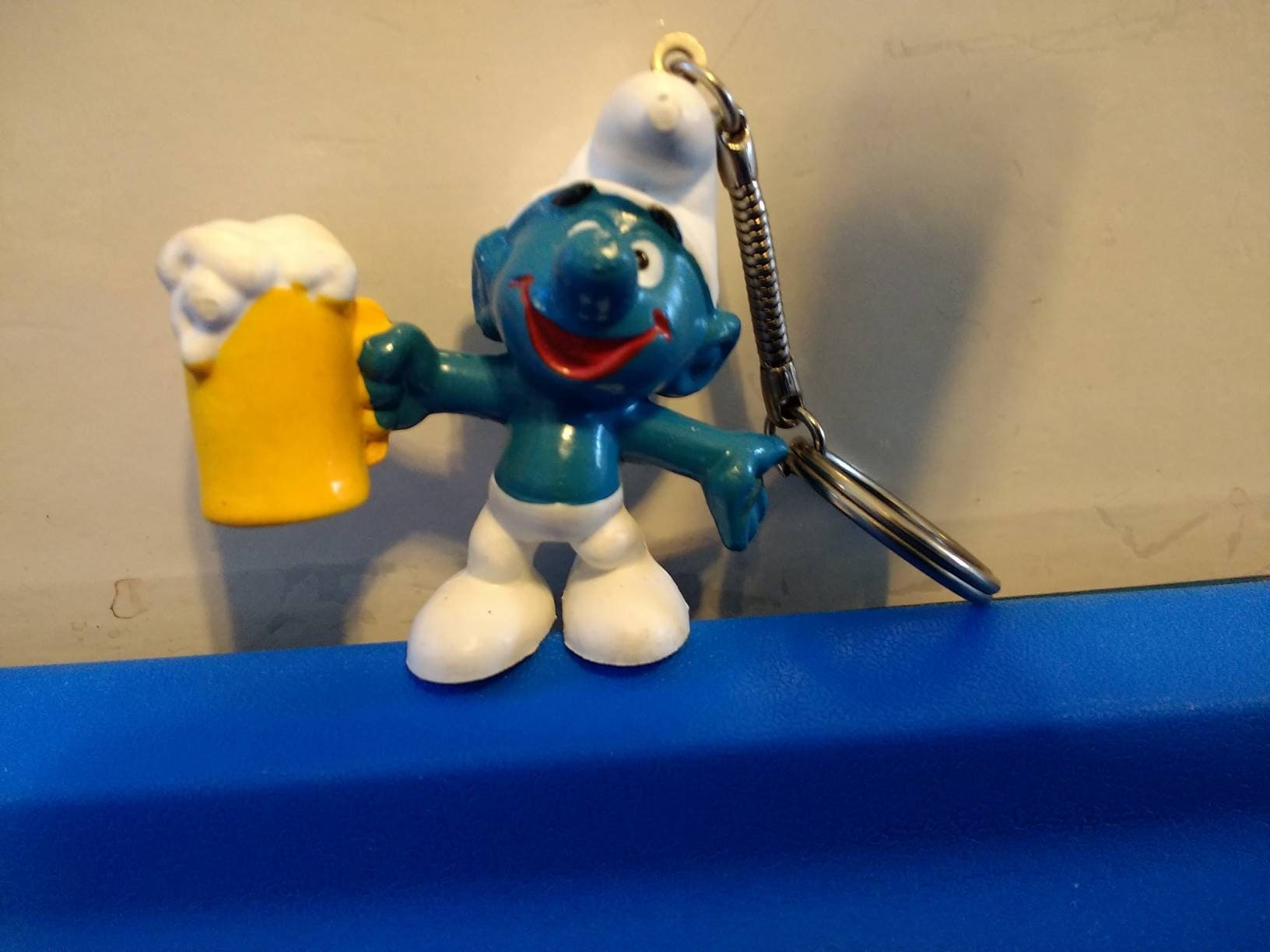 Vintage Peyo Smurf Keychain Beer Drinking Smurf 1970s 1980s - Etsy Ireland