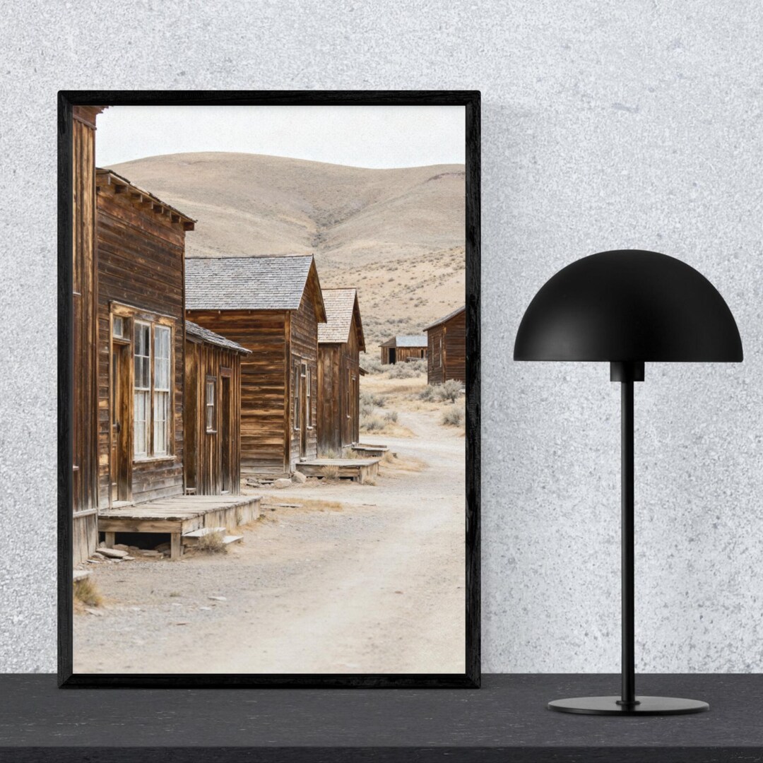 Preserved Ghost Town Poster Fine Art Posters | Minimalist Frontier ...