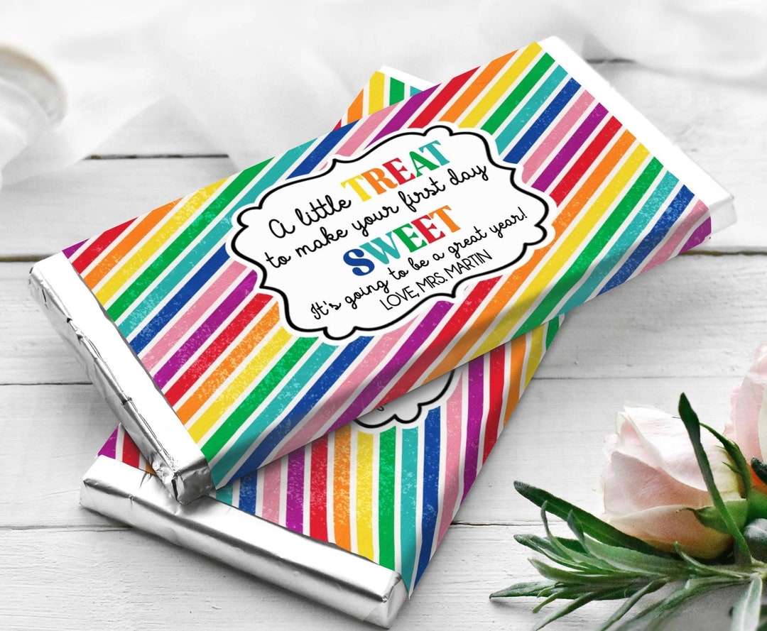 Editable Back to School Candy Bar Wrapper Template, Welcome 1st Day of ...