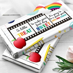 Editable Back to School Candy Bar Wrapper Template, Welcome 1st Day ...
