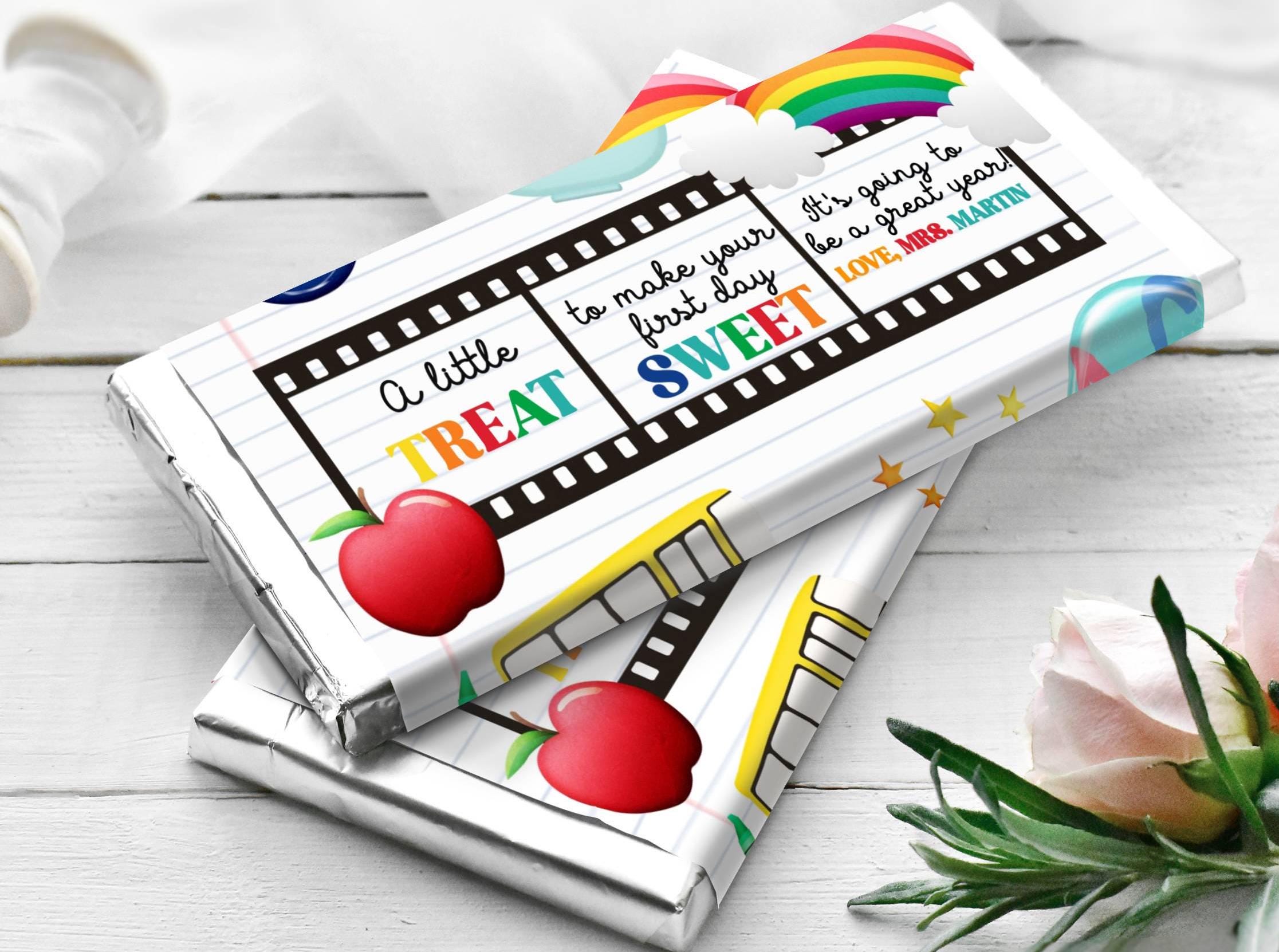 Editable Back to School Candy Bar Wrapper Template, Welcome 1st Day ...