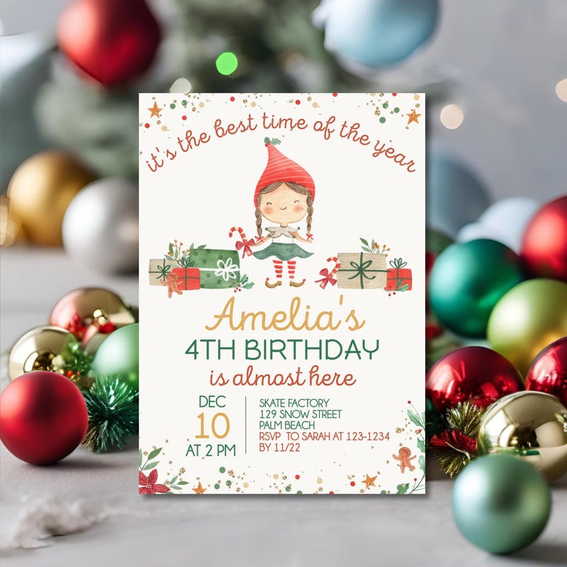 Elf Invitation - Etsy