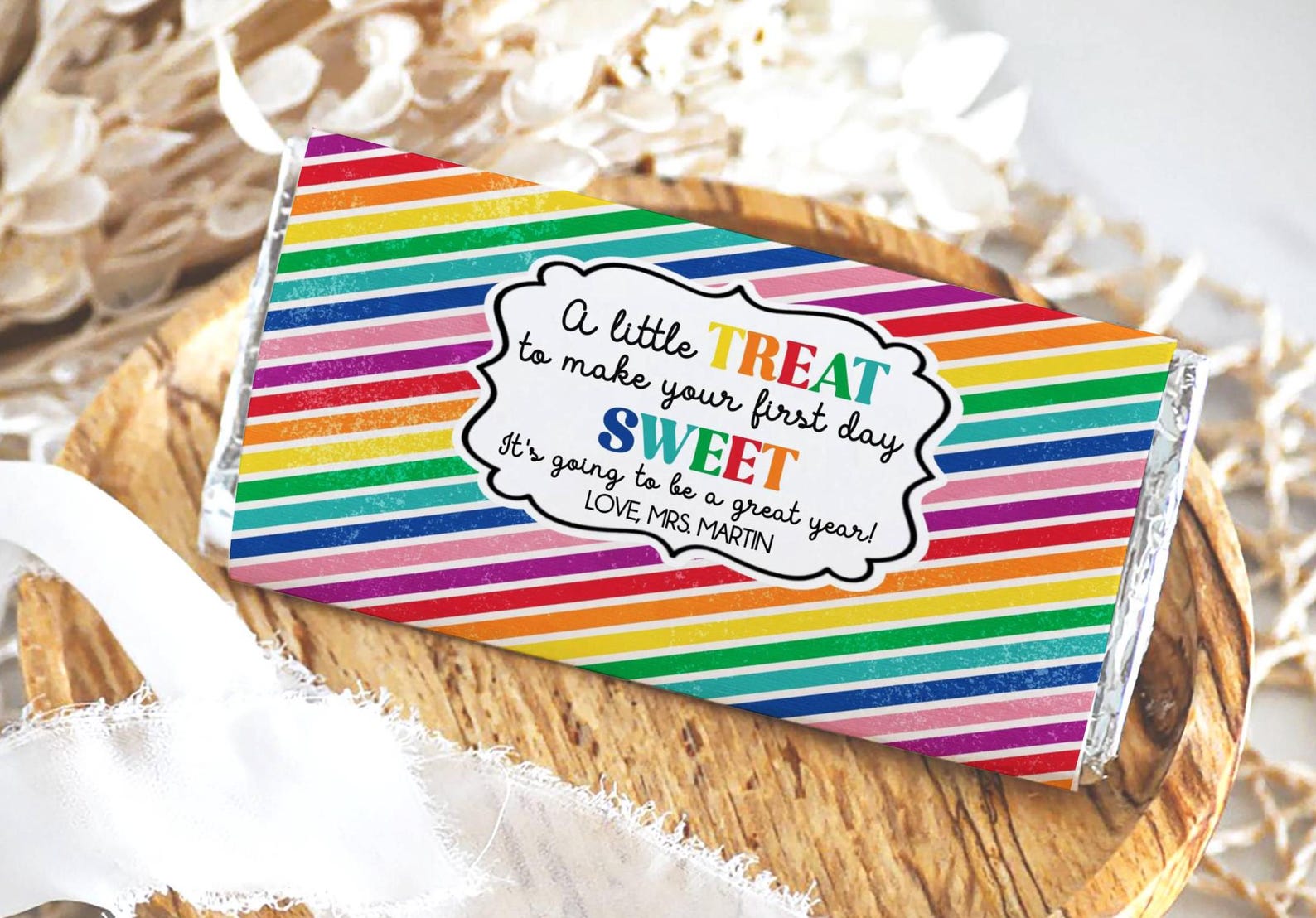 Editable Back to School Candy Bar Wrapper Template, Welcome 1st Day of ...