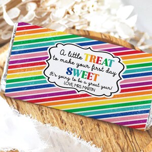Editable Back to School Candy Bar Wrapper Template, Welcome 1st Day of ...