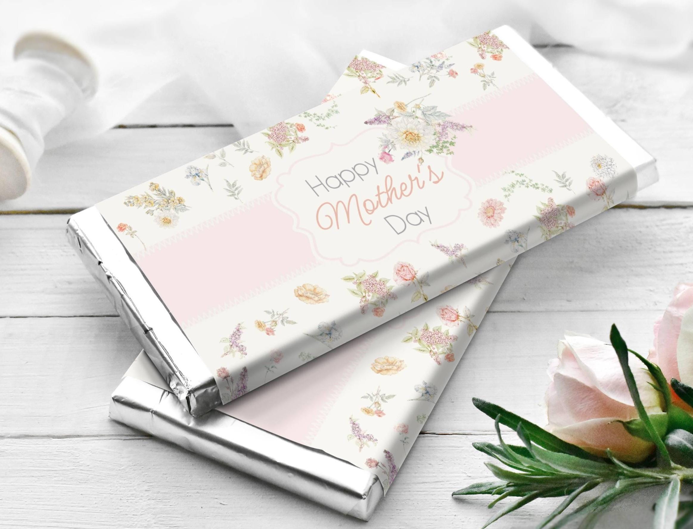 Happy Mother's Day Candy Bar Wrapper, Printable Mothers Day Favors ...