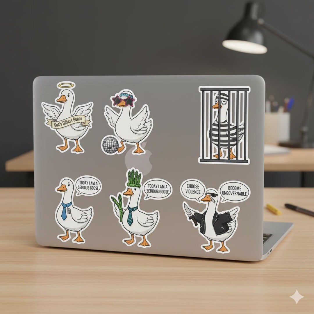 Silly Goose Stickers, Certified Silly Goose Meme, Vinyl Waterproof ...