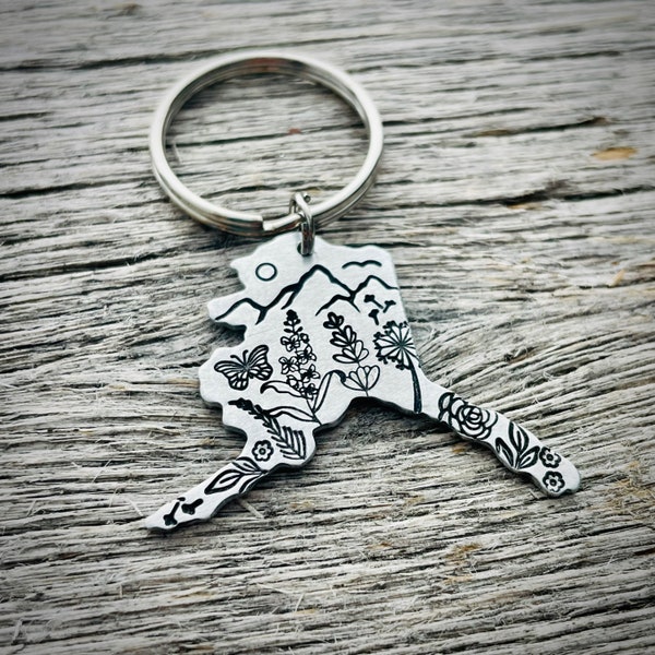 Alaska Keychain - Etsy